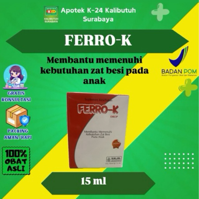 Jual Ferro-K suplemen zat besi anak | Shopee Indonesia