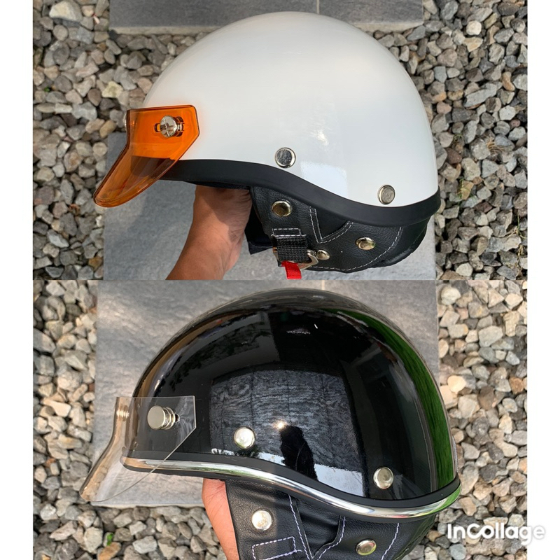 Jual helm chip choper vintage free topi | Shopee Indonesia