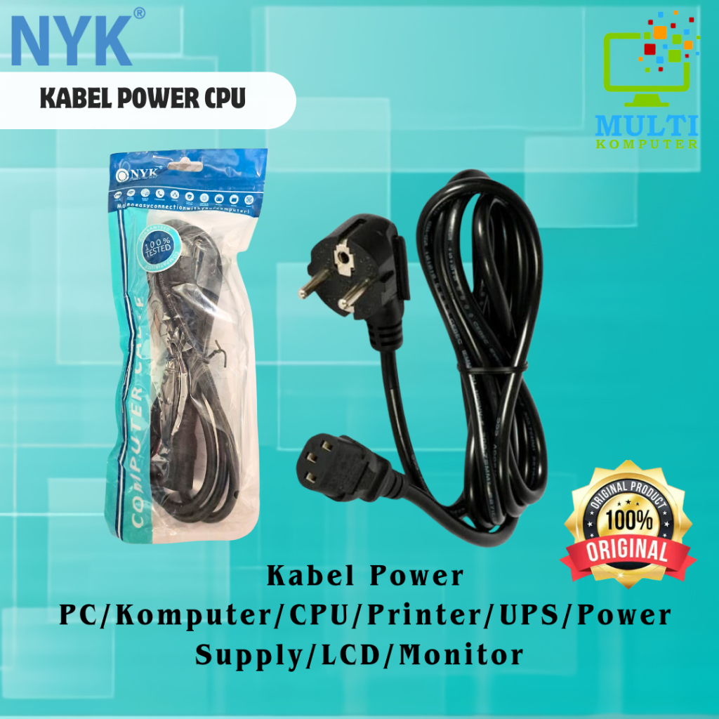 Jual Kabel Power PC/Komputer/CPU/Printer/UPS/Power Supply/LCD/Monitor ...