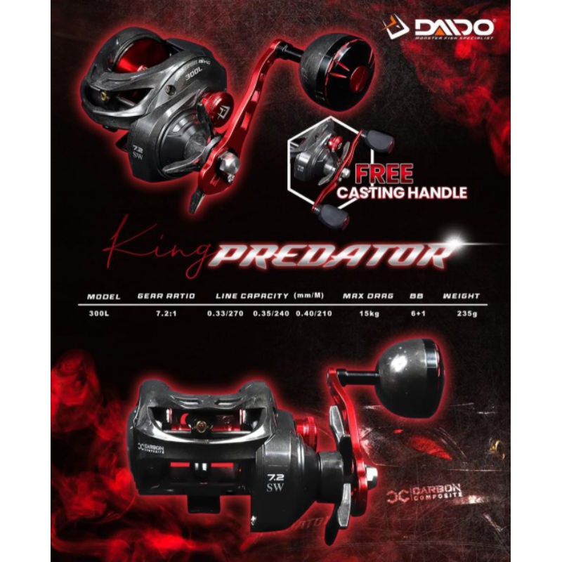 Jual Reel BC KING PREDATOR 300L | Shopee Indonesia