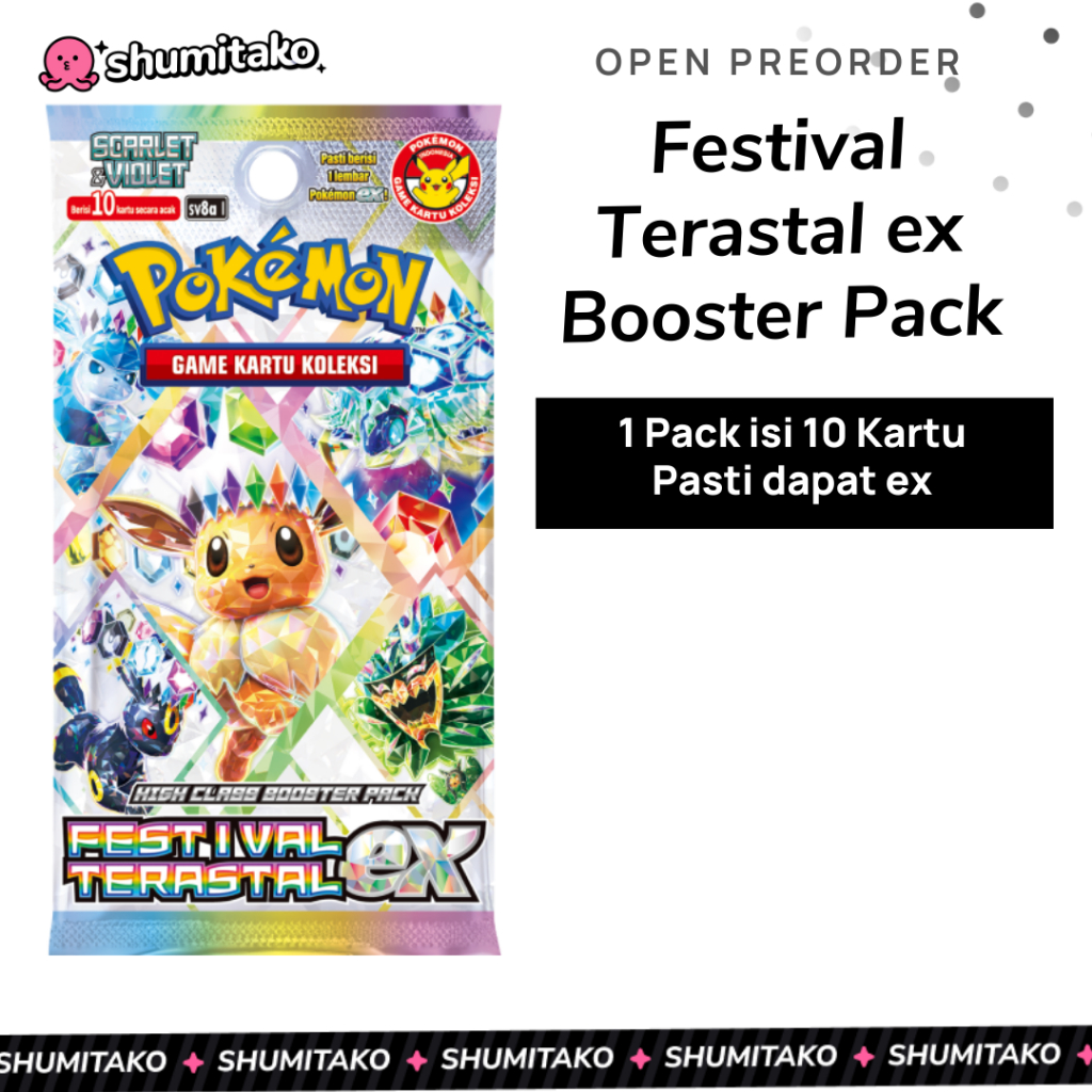 Jual Pokemon TCG Indonesia SV8a Festival Terastal Booster Pack | Shopee Indonesia