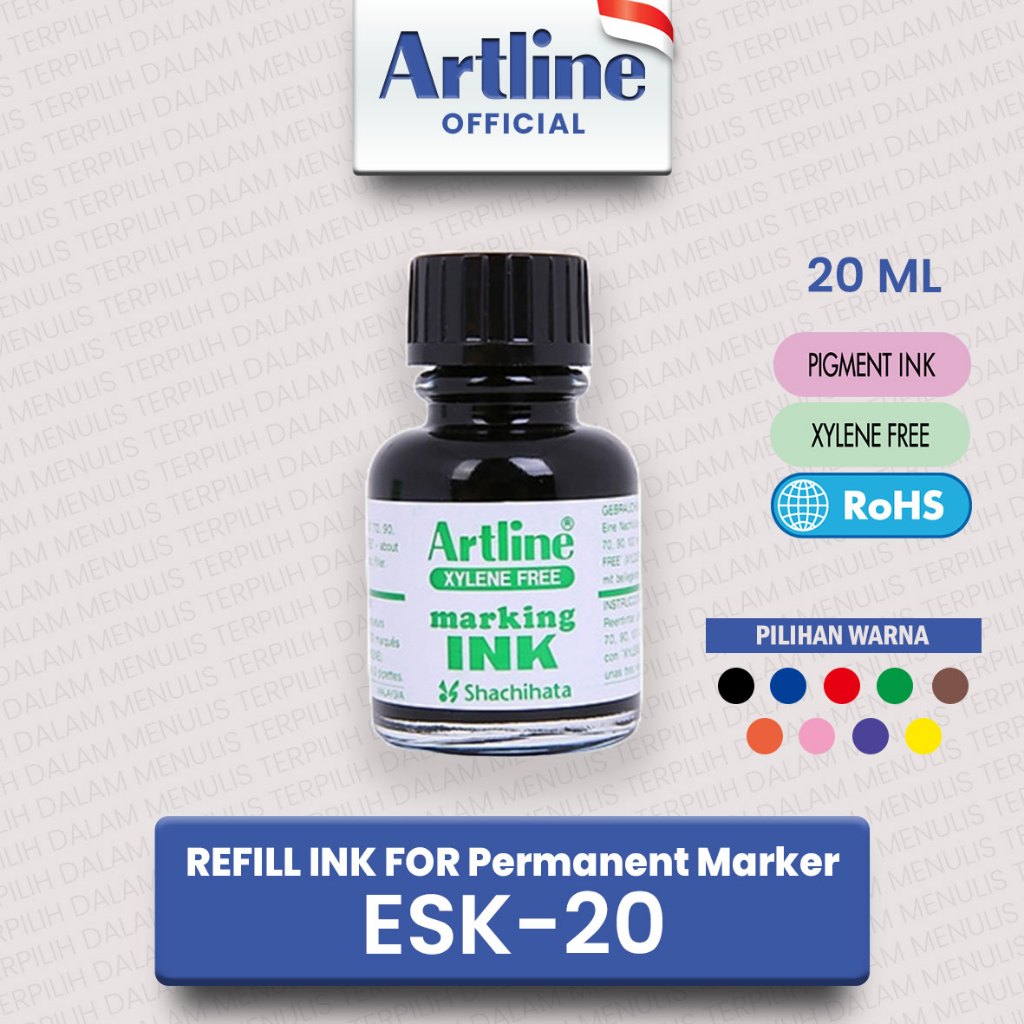 Jual (LIVE) ARTLINE Tinta Isi Ulang Refill Ink For Permanent Marker ...