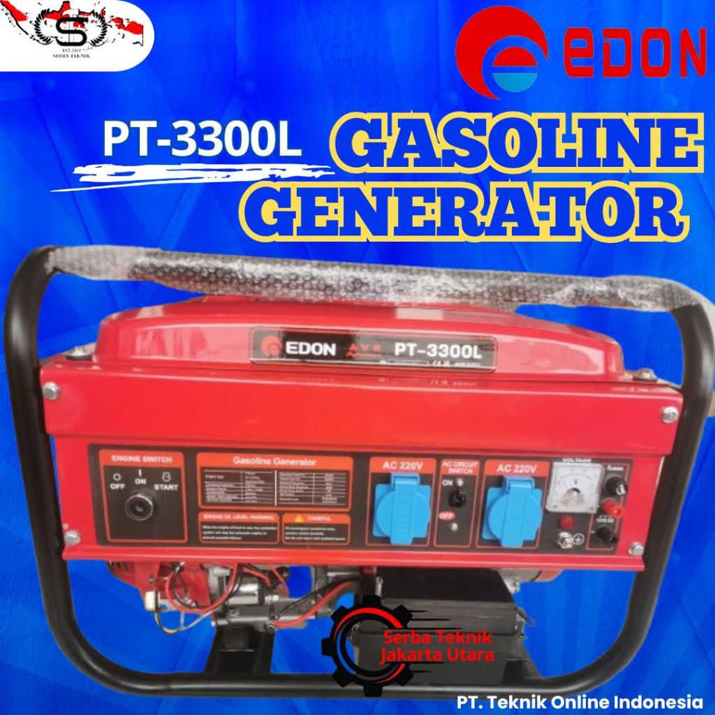 Jual GENSET EDON 3000Watt EDON PT3300L PT3800D GASOLINE GENERATOR ...