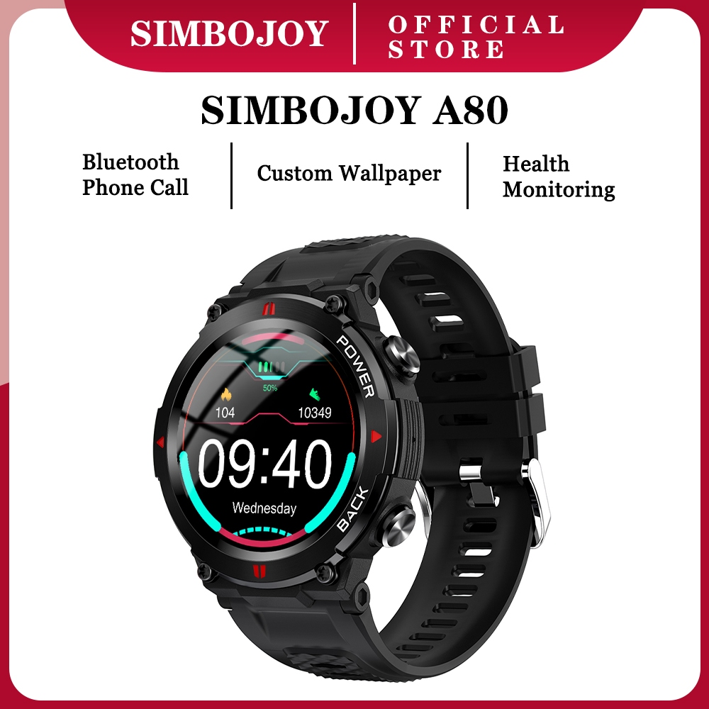 Jual Simbojoy SmartWatch Jam Running Pria Pace Compass Bluetooth Call ...