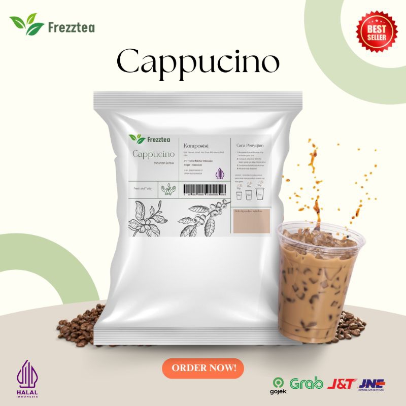 Jual FREZZTEA Bubuk Minuman Rasa Cappucino 1kg / Powder Cappucino ...