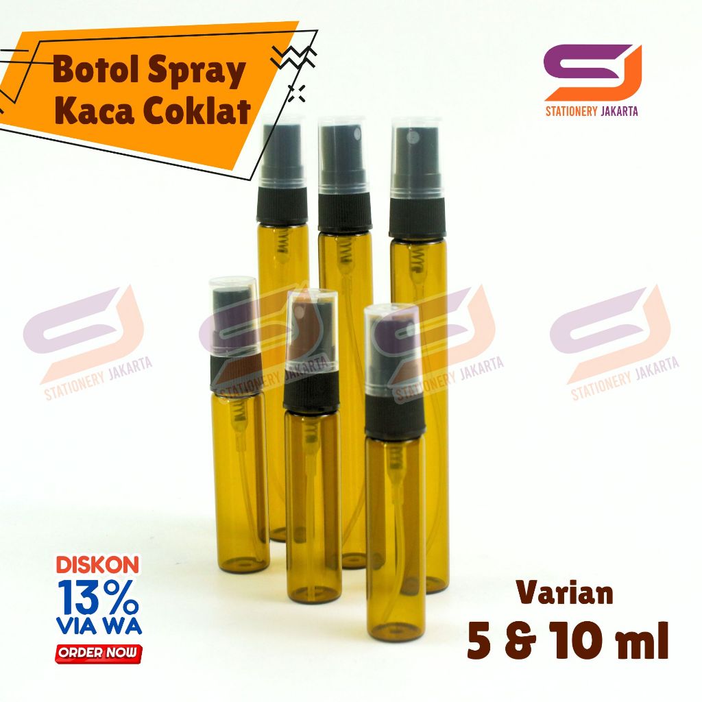 Jual Botol Parfum Tutup Hitam Kaca Coklat Spray Semprot Parfum Mini Travel Portable Tebal Refill ...