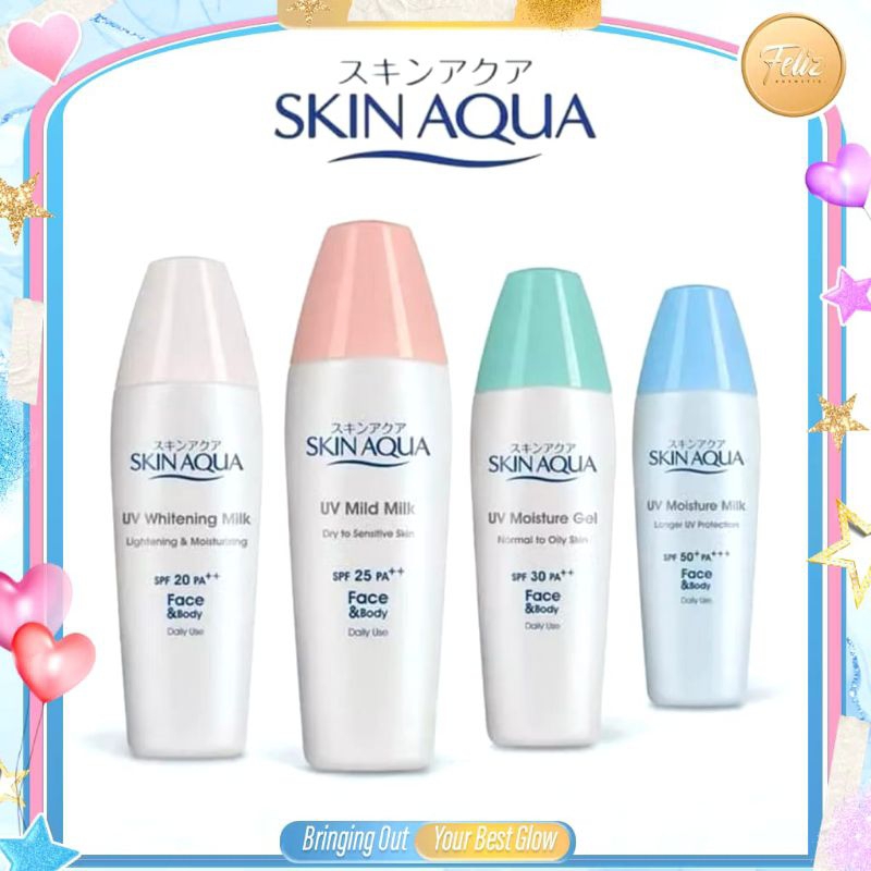 Jual SKIN AQUA UV WHITENING MILK SPF 50 PA++++ | Shopee Indonesia