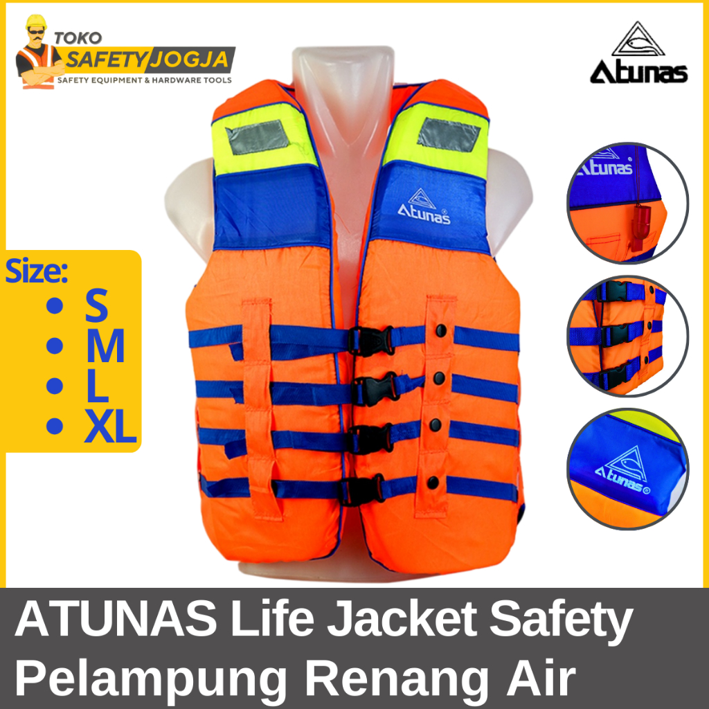 Jual LIFE JACKETS / Pelampung Renang ATUNAS Rompi Safety Pelampung ...