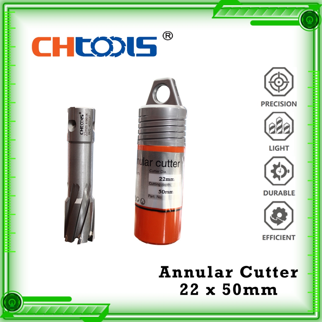 Jual Mata Bor Magnet 24mm & 25 mm CHTOOLS Annular Cutter Jetbroach TCT ...