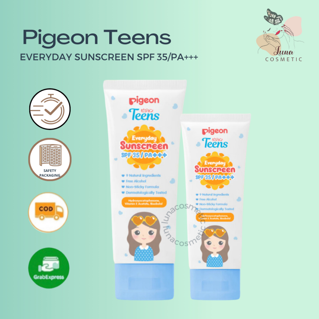 Jual Pigeon Teens Everyday Sunscreen SPF 35/PA+++ 30ml&60ml sunblock ...