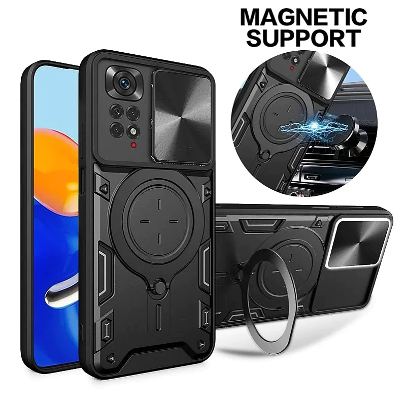 Jual CASE XIAOMI REDMI NOTE 11 / 11 PRO MAGNETIC STANDING WITH SLIDING ...