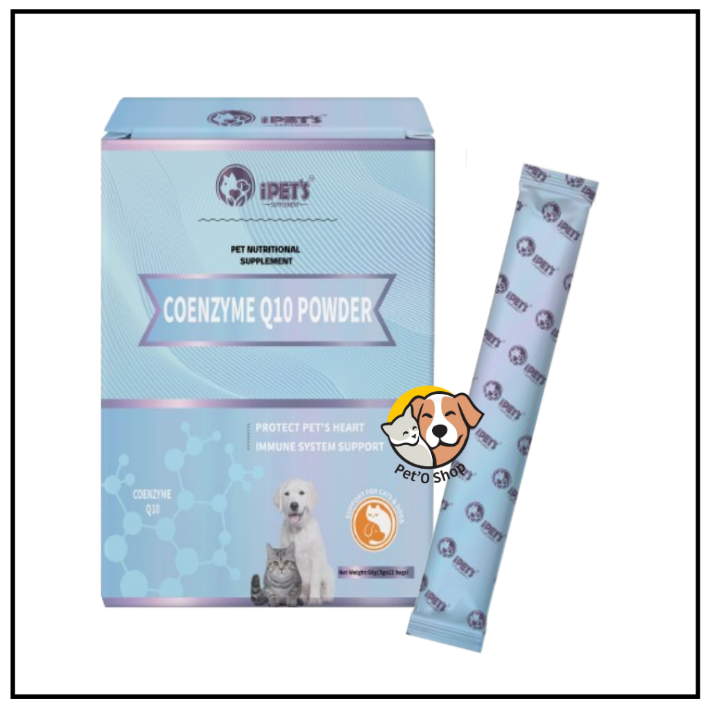 Jual Supplement iPets Coenzyme Q10 Powder 5gr x 12pcs Cat Dog - Vitamin ...