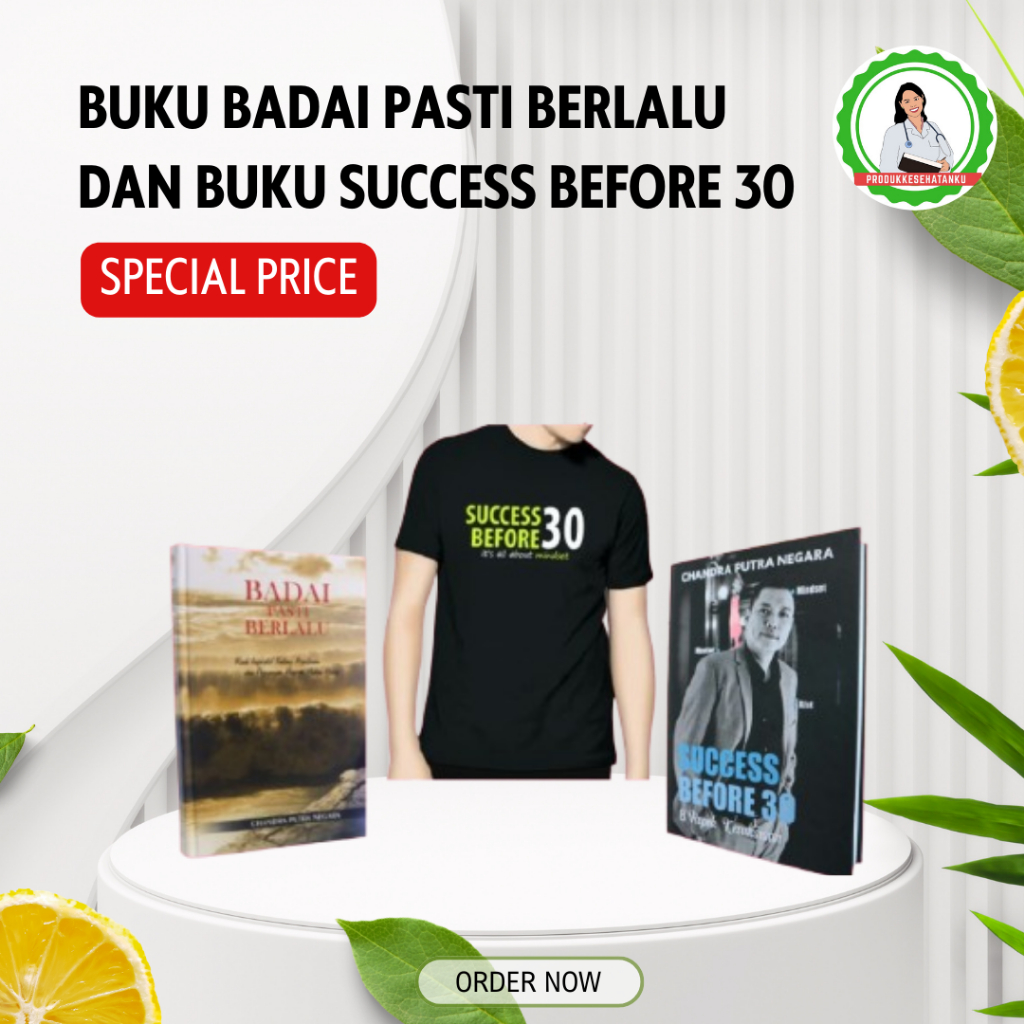 Jual Buku Chandra Putra Negara Badai Pasti Berlalu Success before 30 SB30 Original Free TTD ...