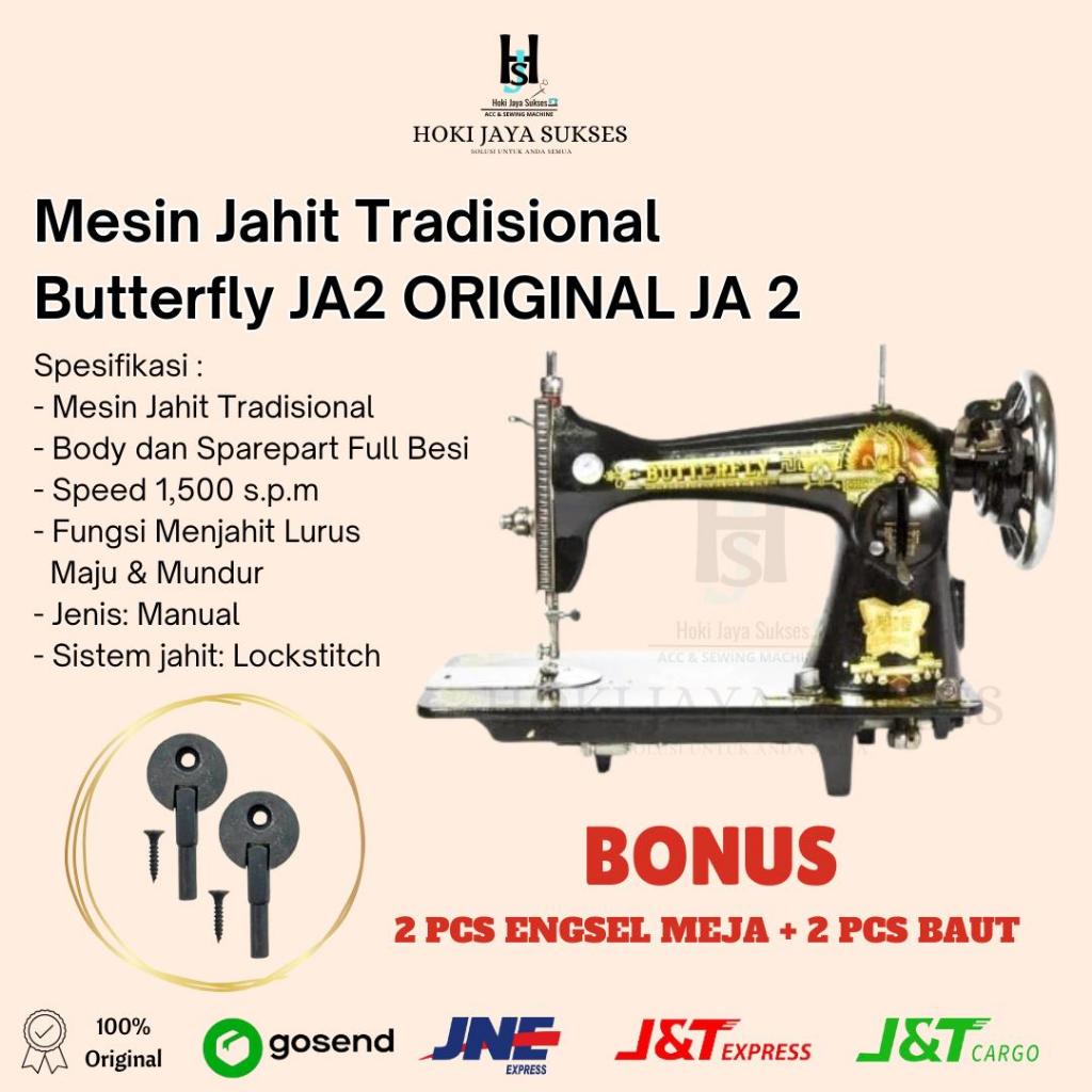 Jual (BONUS ENGSEL&BAUT KLASIK) Mesin Jahit Tradisional Butterfly JA2 ...
