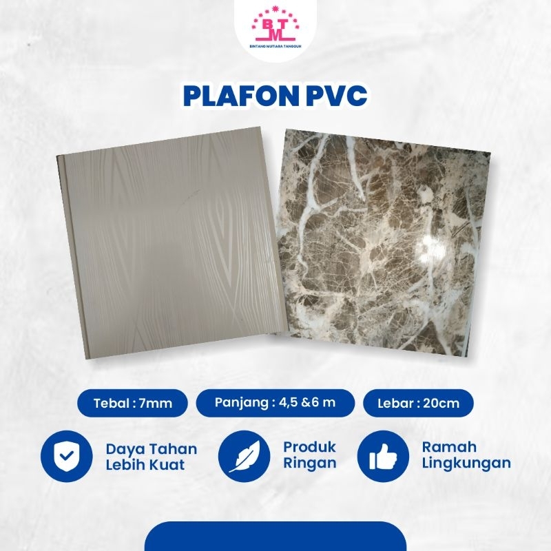 Jual Plafon PVC Hiasan Penutup Atap Rumah Dalam Bahan Plastik Ringan ...