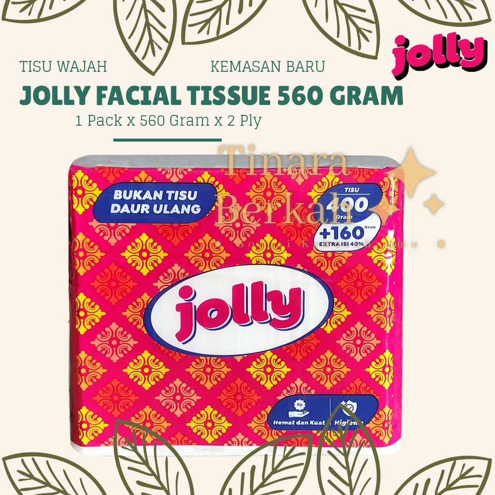 Jual Tissue JOLLY Facial 560 Gram Tisu Wajah 560gr Tissu Muka Halus ...