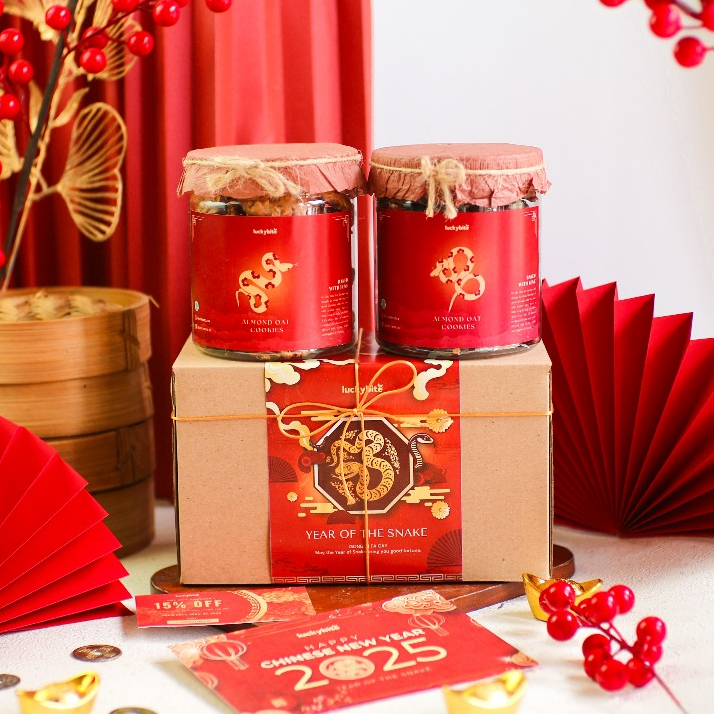Jual Hampers Imlek / CNY Hampers / Parcel Imlek - Oatmeal Cookies 2 Jar ...