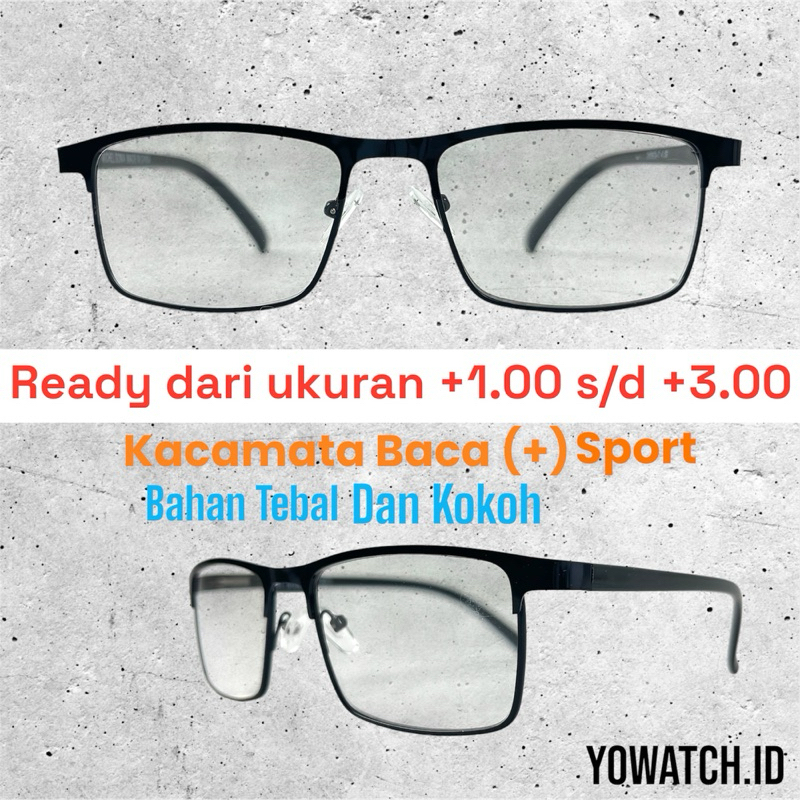 Jual !! BEST SELLER !! KACAMATA BACA Frame Besi Bahan Tebal dan Halus ...
