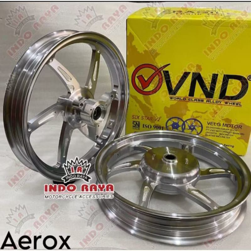 Jual VELG RACING VND SIX STAR V2 RING 185x215 RING 14 NMAX OLD,NMAX NEW ...