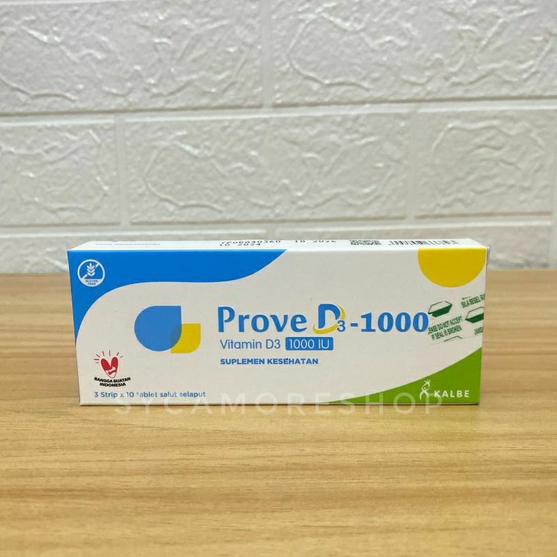 Jual Prove D3 tablet Vitamin D3 1000 IU box isi 30 tablet | Shopee ...