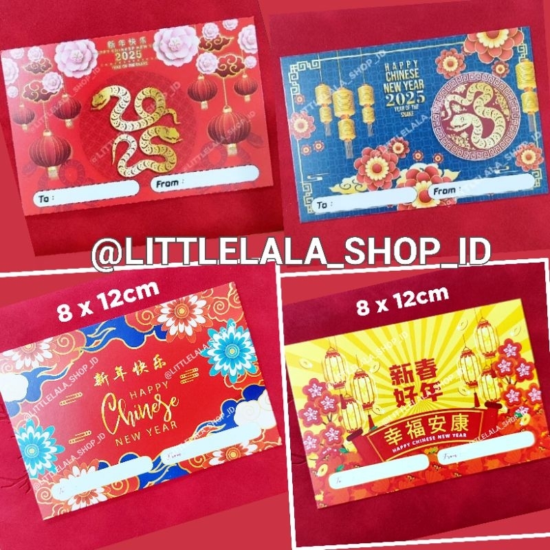 Jual kartu ucapan imlek/chinese new year greeting cards/ imlek 2025 ...