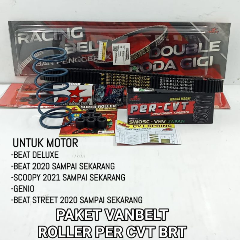 Jual PAKET VANBEL ROLLER PER CVT BRT BEAT DELUXE GENIO SCOOPY 2021 ...