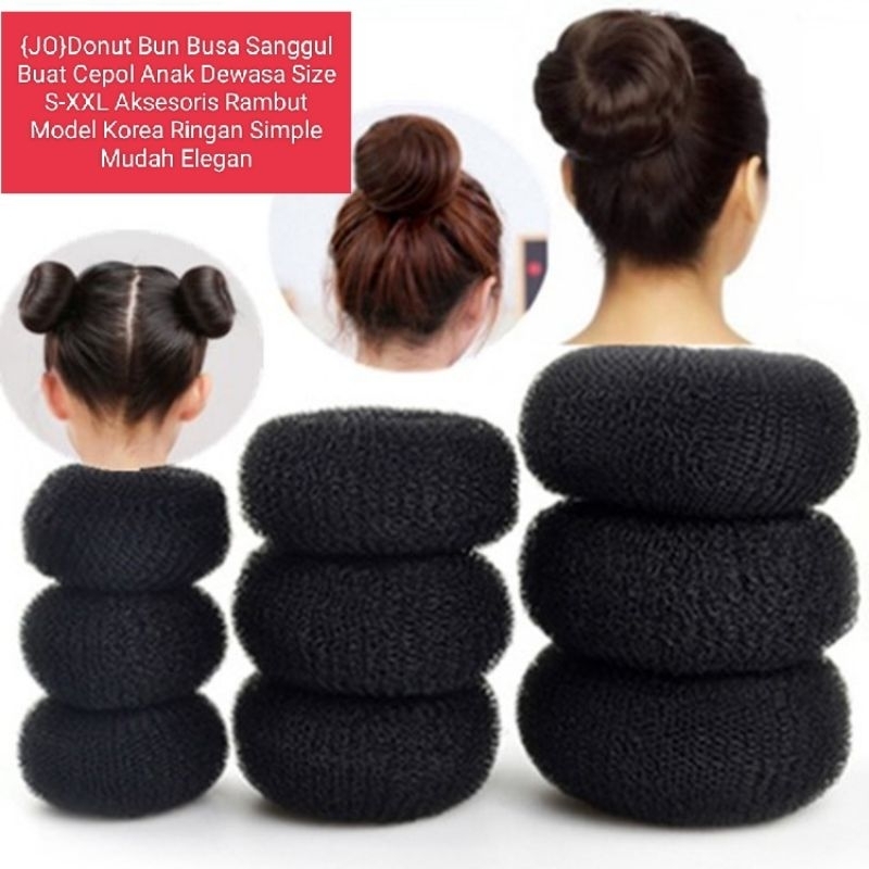 Jual {JO}NEW Donut Bun Hairbun Busa Sanggul Alat Buat Cepol Anak Dewasa ...