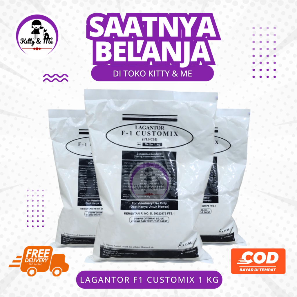 Jual LAGANTOR F1 CUSTOMIX 1 KG - Premix Penggemukan Sapi Kambing Kelinci Pedaging | Shopee Indonesia