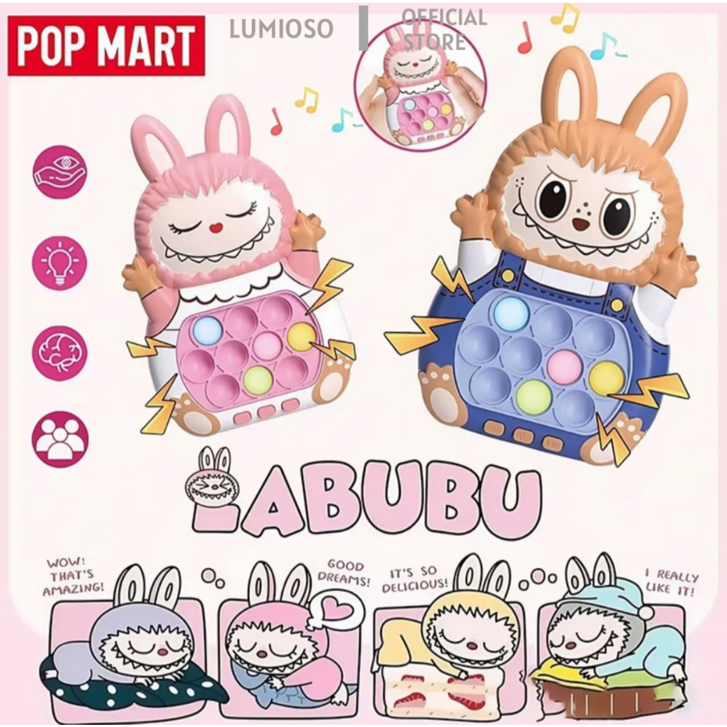 Jual Mainan POP MART Labubu Mainan Game Anak Pop It Elektrik GEN 3 ...