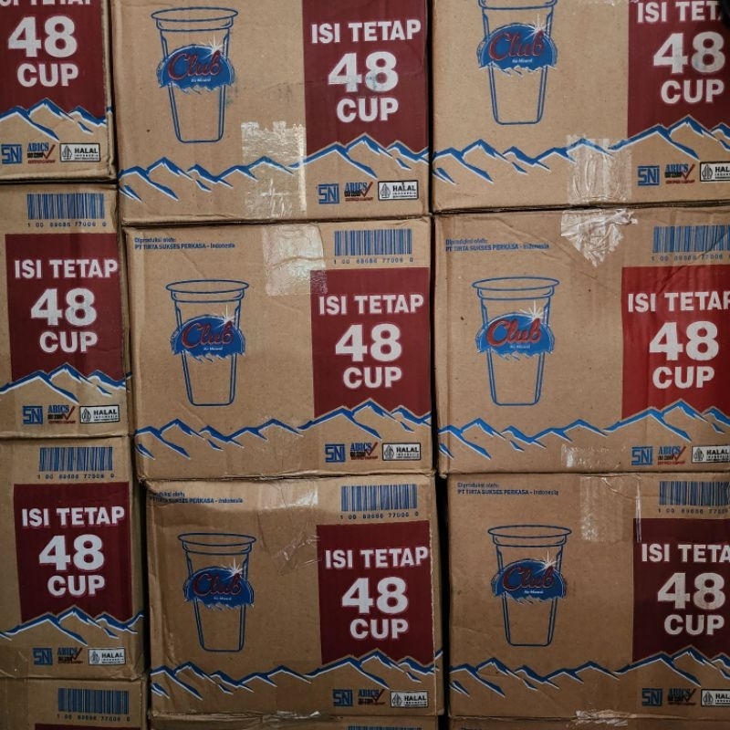 Jual Club Air Mineral Gelas 1 Karton isi 48 x 220 ml | Shopee Indonesia