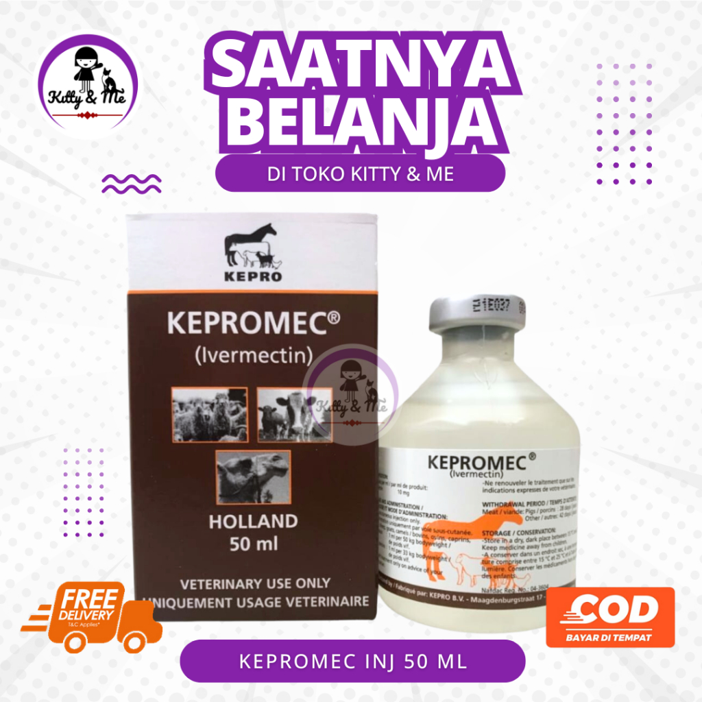 Jual KEPROMEC INJ 50 ML - Obat Cacing Gudig Gudik Scabies Kutu Gurem ...