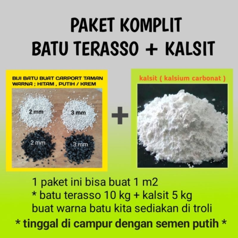 Jual BATU TERASO 10 KG + KAPUR CALSIUM ATAW MIL 5 KG ,PAKET KOMPLIT ...