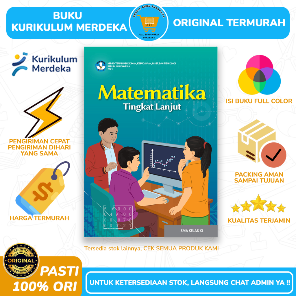 Jual Buku Matematika Tingkat Lanjut Kelas 11 SMA - Buku Paket Siswa - Kurikulum Merdeka | Shopee ...