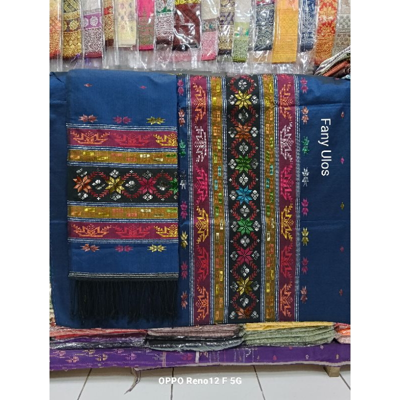 Jual SONGKET SADUM SUTRA WARNA BIRU BCA. | Shopee Indonesia