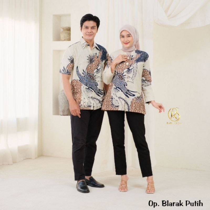 Jual RARES - Baju Batik Couple Pria Wanita Modern Kuliah Kondangan ...
