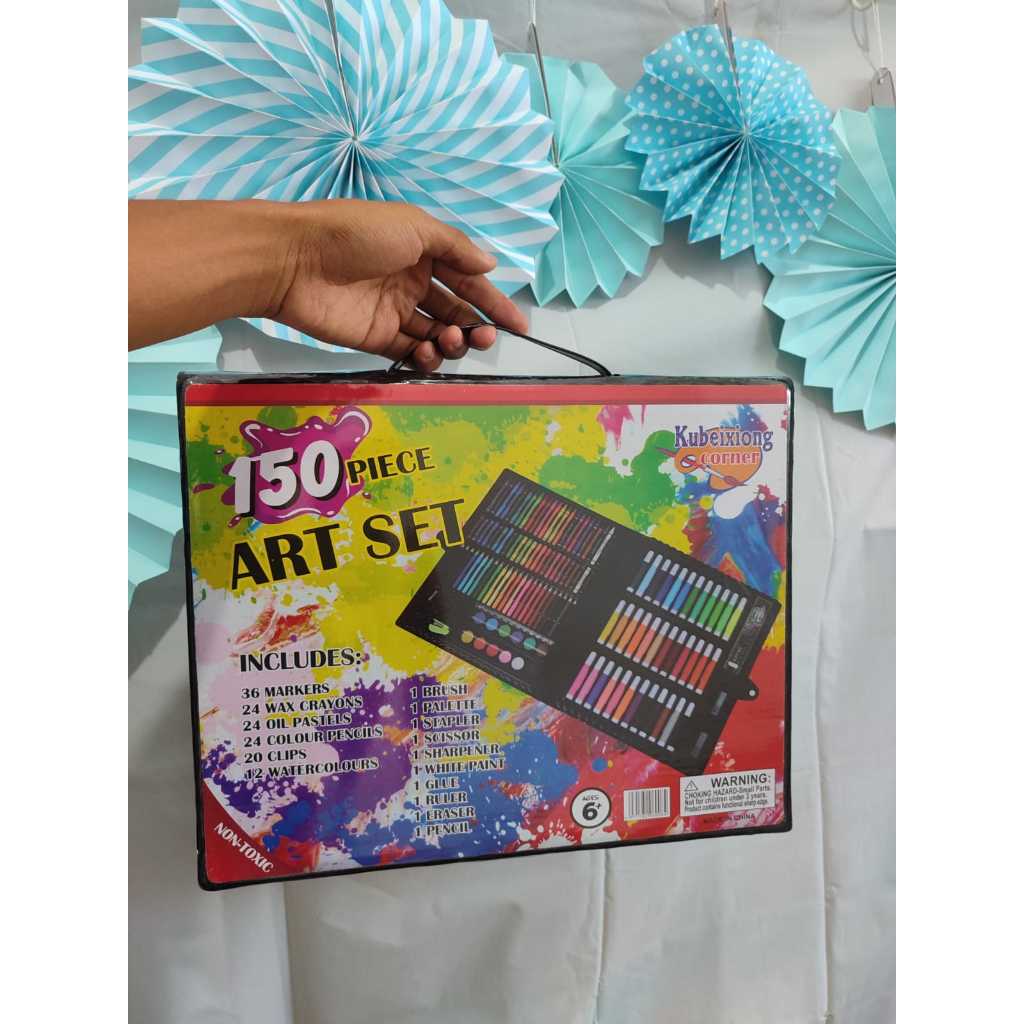Jual RB set crayon / set alat mewarnai/melukis anak isi 150pcs alat ...
