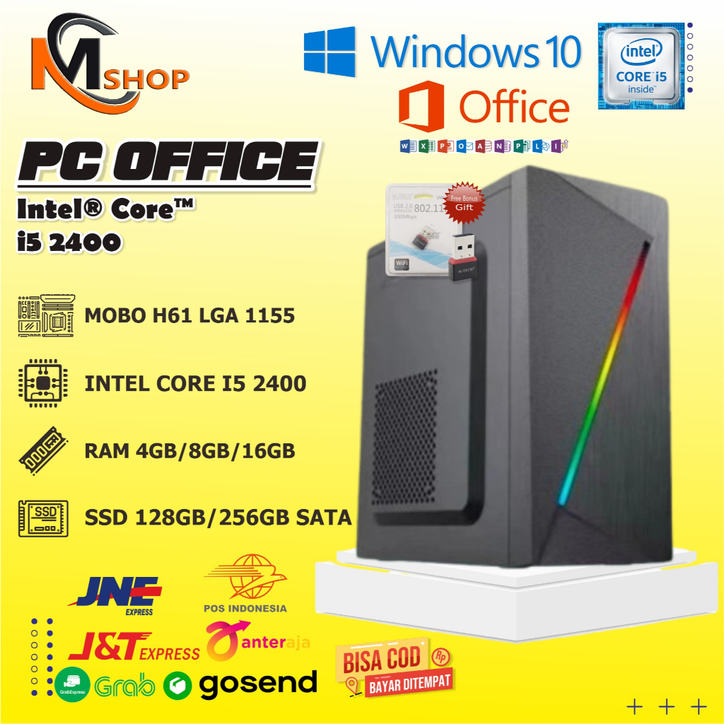 Jual PC Rakitan Komputer Core i5 Gen 2 Untuk Kantor / Office Siap Pakai ...