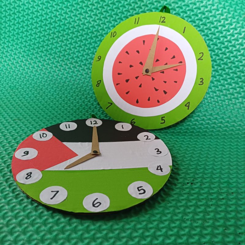 Jual prakarya jam dinding dari kardus dan kertas origami | Shopee Indonesia