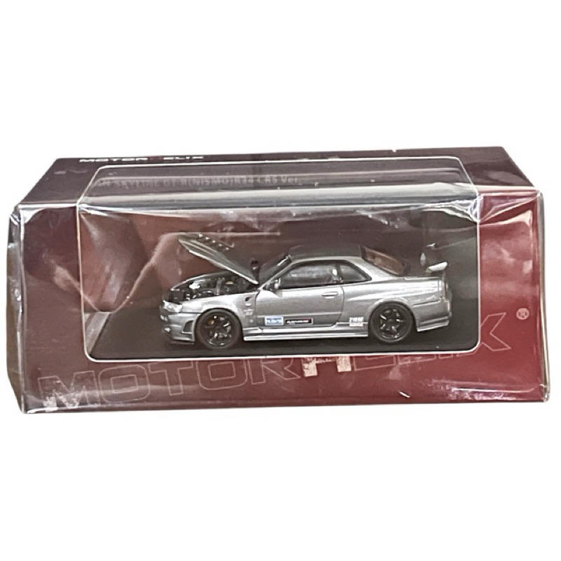 Jual Motor Helix 64 Nissan Skyline GTR R34 Nismo CRS Gun Metalic w/ Livery | Shopee Indonesia
