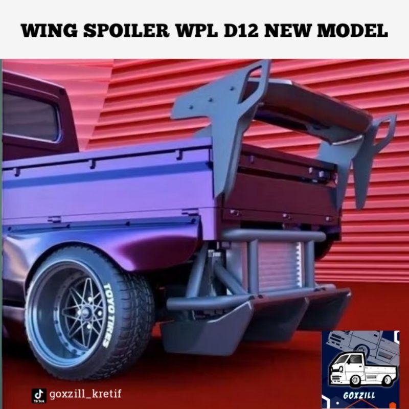 Jual WING SPOILER WPL D12 NEW MODEL HANDMADE | Shopee Indonesia