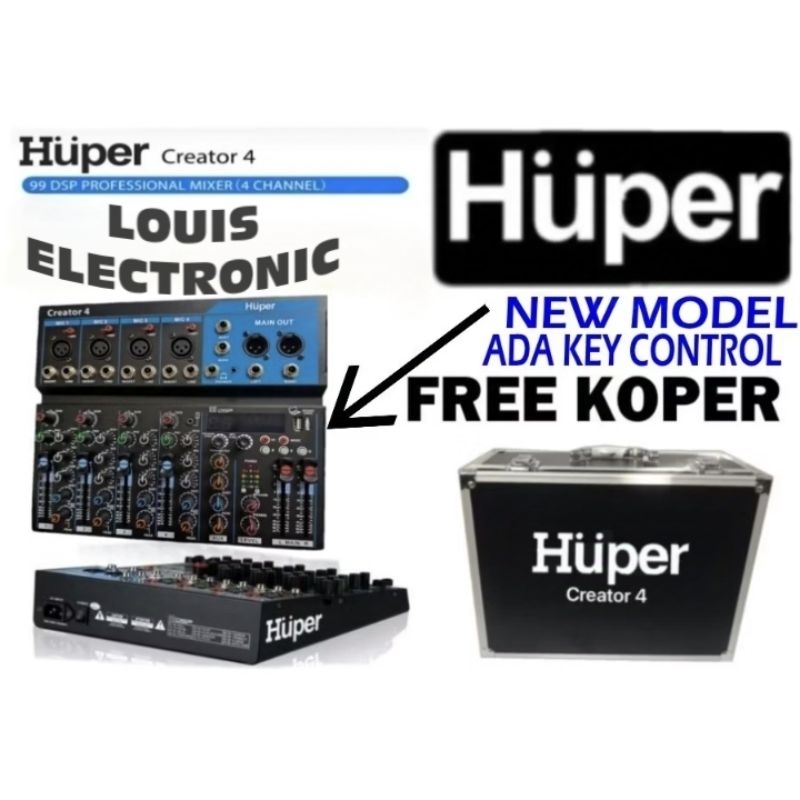 Jual Mixer Audio HUPER CREATOR 4 New Key Control ORIGINAL + HARDCASE ...