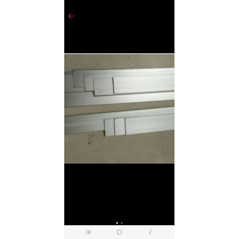 Jual plat strip aluminium 12mm x 50mm x 1000mm | Shopee Indonesia