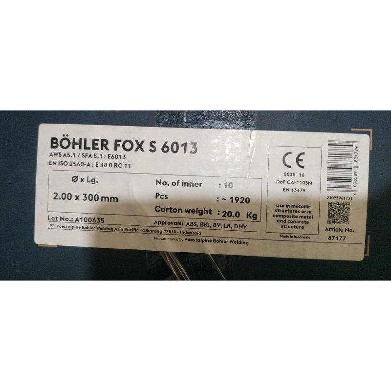 Jual Kawat Las Bohler 6013 2mm | Shopee Indonesia