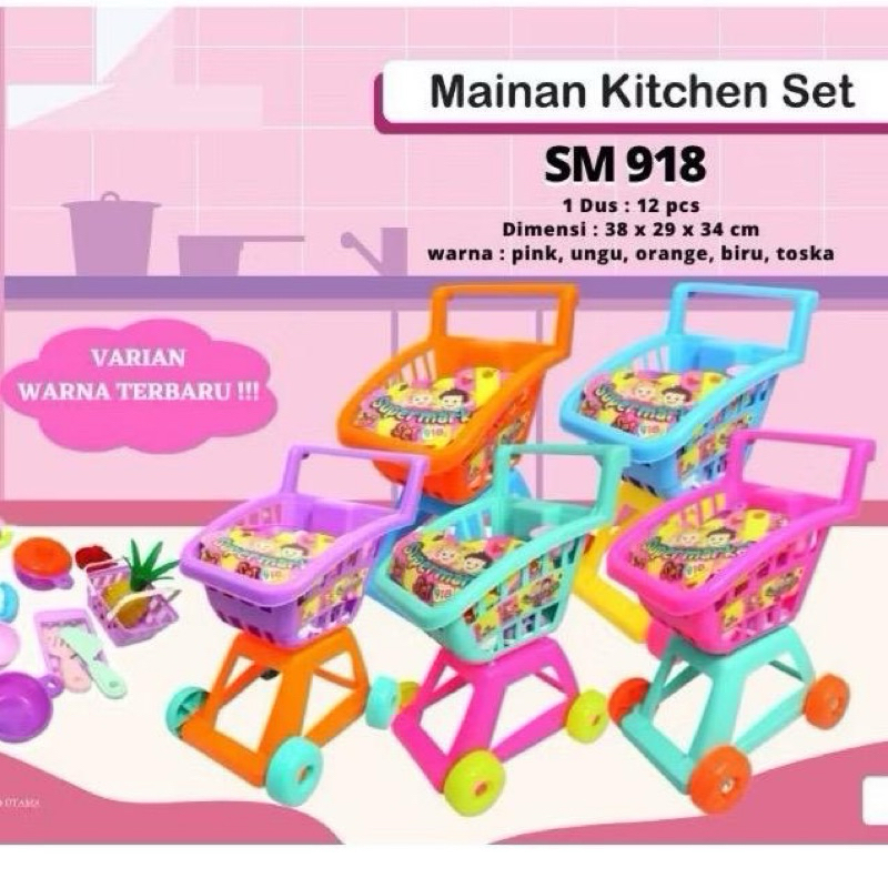 Jual MAINAN ANAK TROLY BELANJA ISI MASAK MASAKAN | Shopee Indonesia
