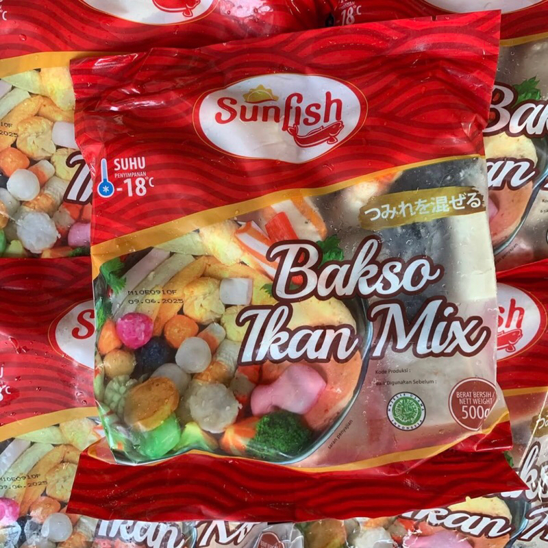 Jual Sunfish Bakso Ikan Mix 500gr - Frozen Food Olahan Makanan Beku ...