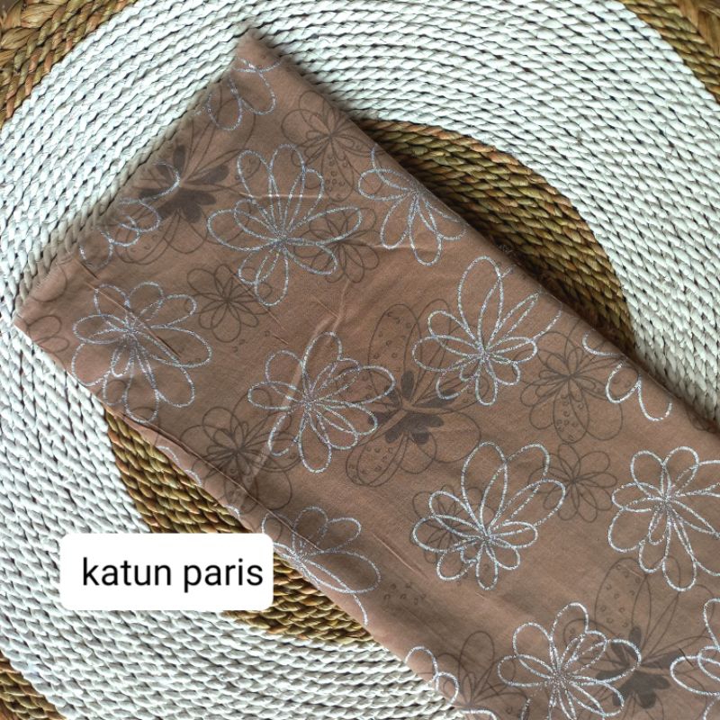 Jual kain katun paris premium motif bunga | Shopee Indonesia