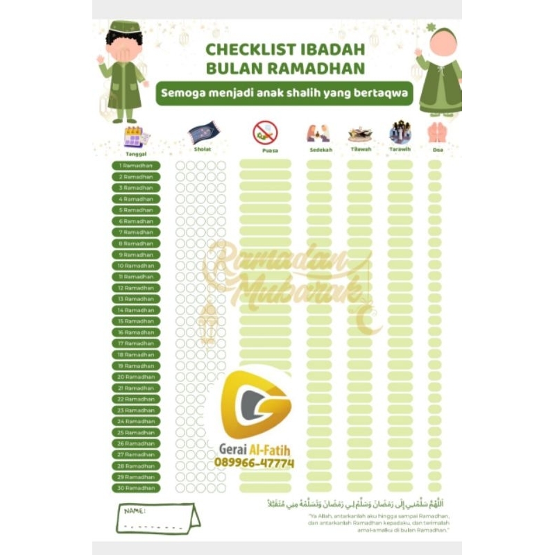 Jual Tabel Ramadhan Planner | Shopee Indonesia