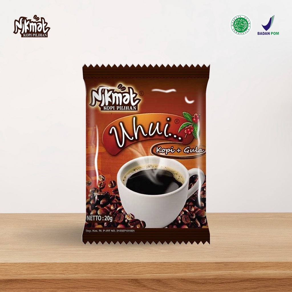Jual Kopi Hitam Plus Gula Khas Bogor Nikmat Uhui (1 Sachet 20 Bungkus) | Shopee Indonesia