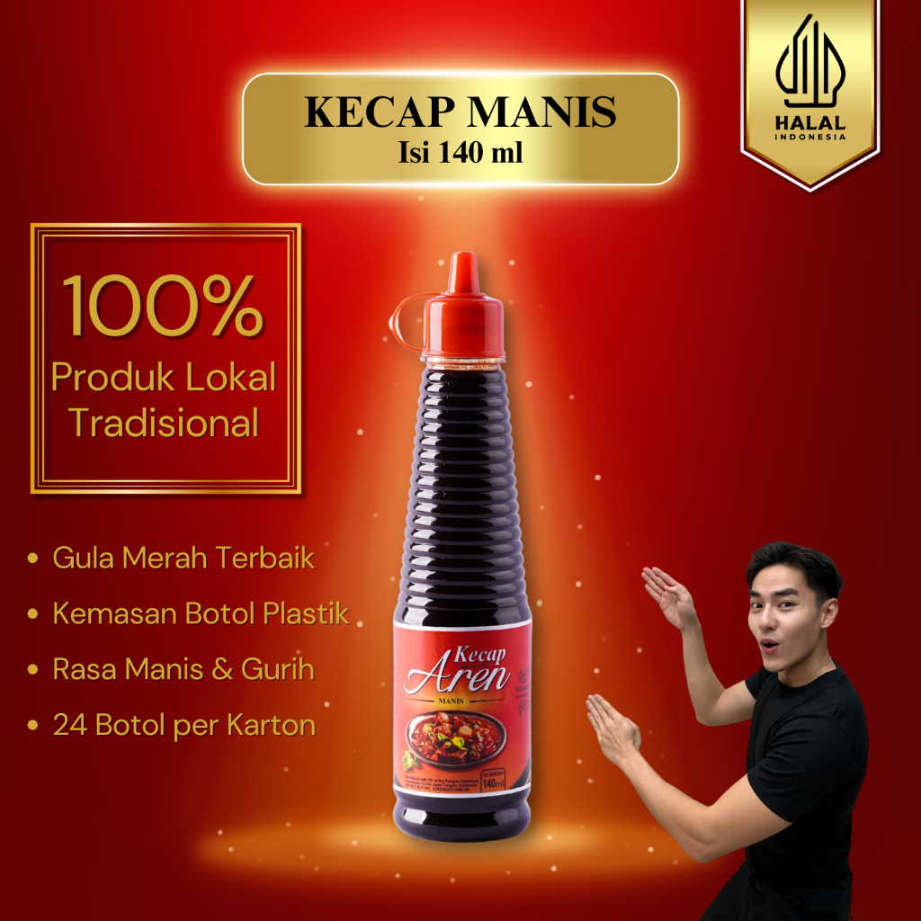Jual Kecap Manis Kecap Aren isi 140 ml Kemasan Botol Plastik Eceran ...