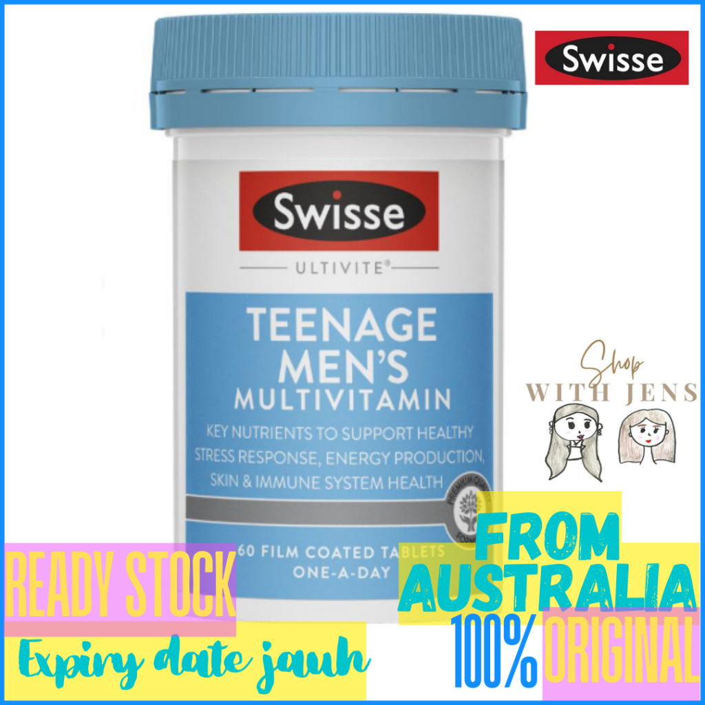 Jual Swisse Teenage Ultivite Men's Multivitamin 60 Tablets | Shopee Indonesia